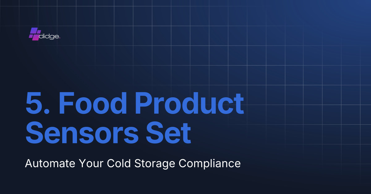 5. Food Product Sensors Set | Pricing | Home