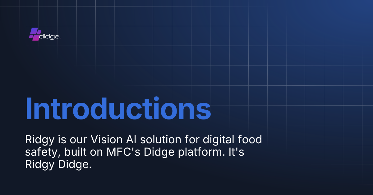 Introductions | Ridgy Vision Ai | Home